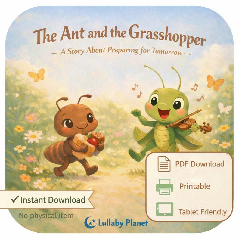 The Ant and the Grasshopper - Digital Children’s Storybook (printable ...