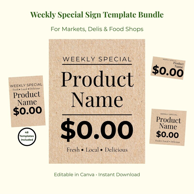 Deli Signs - Etsy