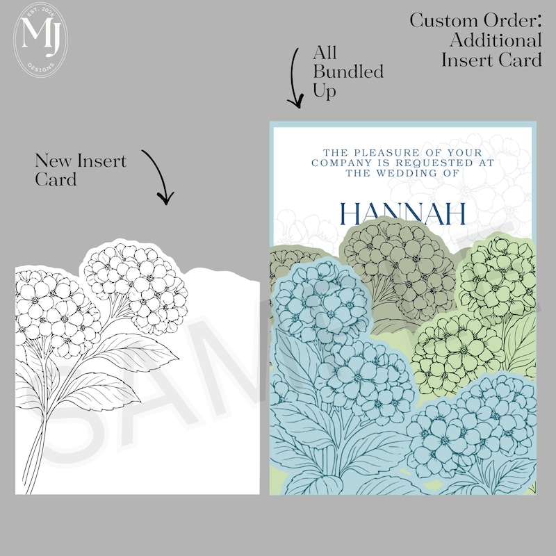 Custom Folded Invitations - Etsy