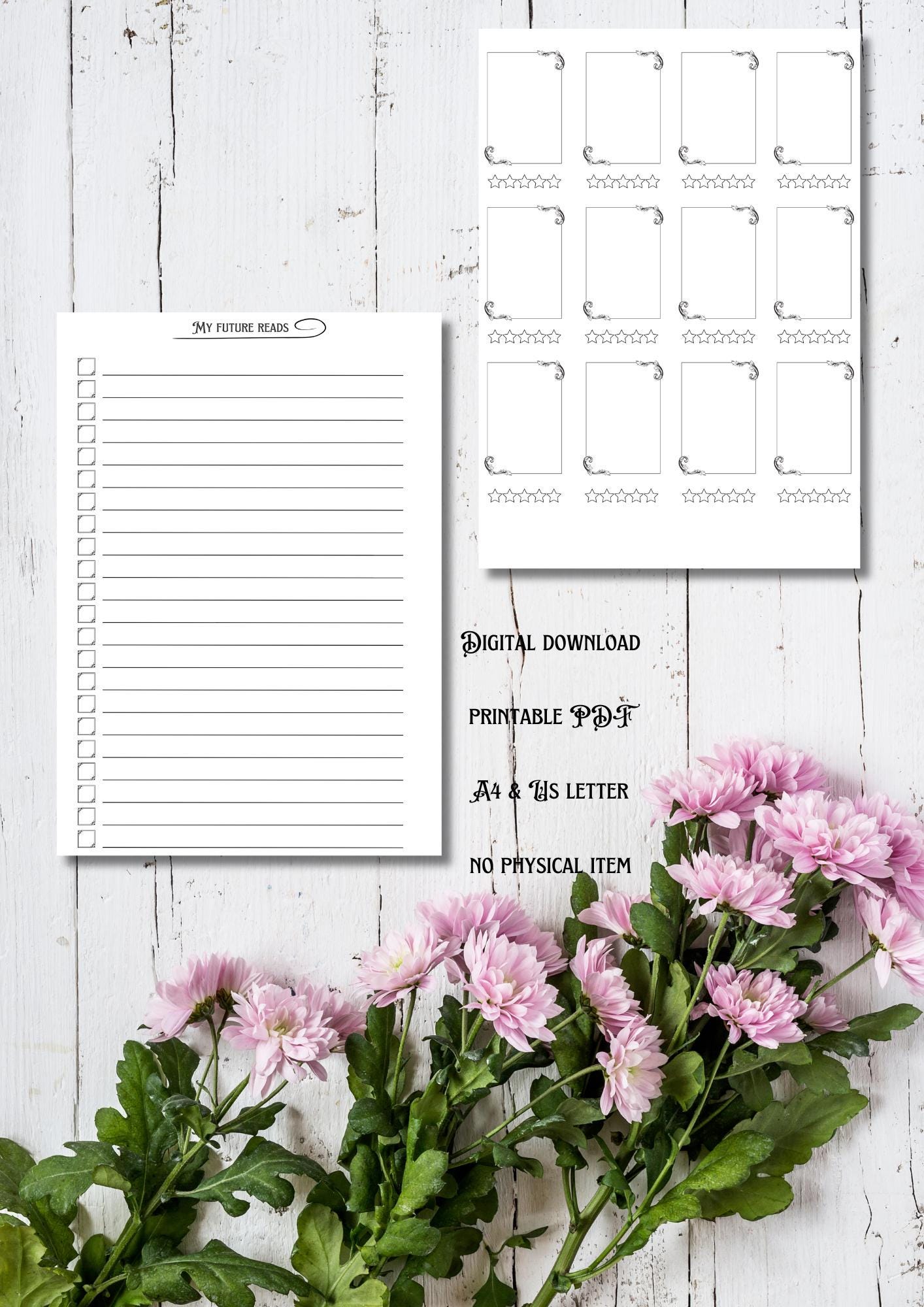 Digital Reading Journal | Printable Book Tracker (PDF Download) - Etsy