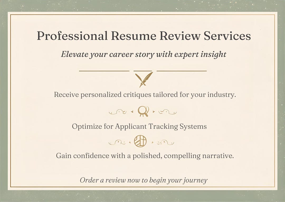 Professional Resume Review | AI + Human Feedback | ATS Optimization ...