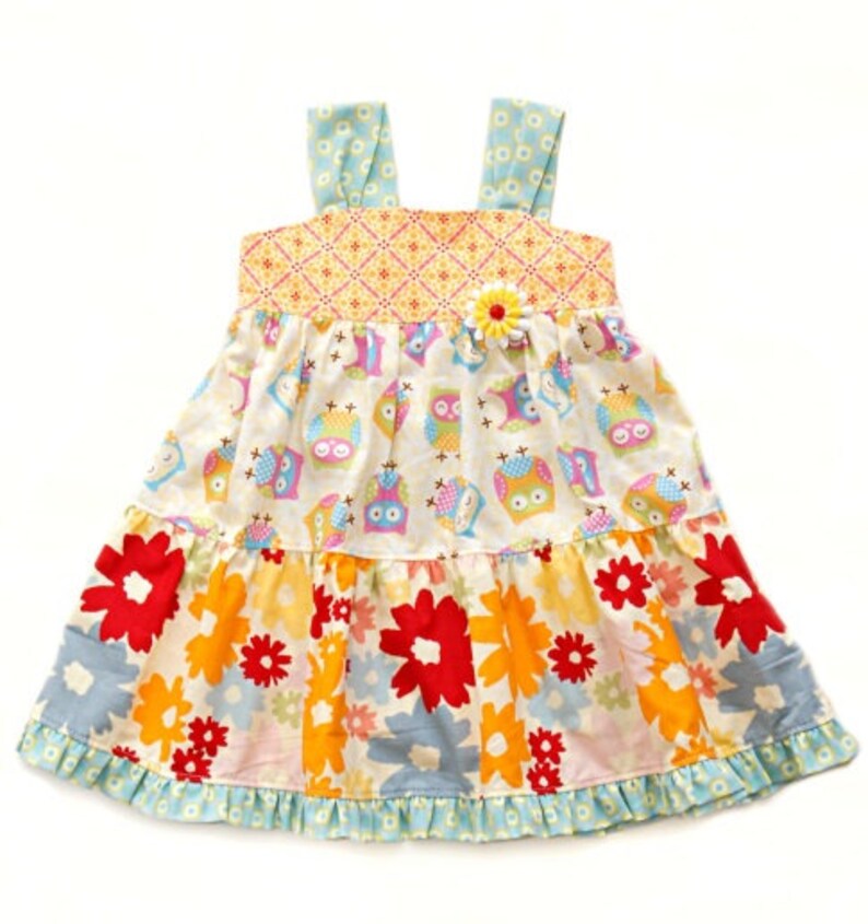 Sewing Pattern Reverse Knot Dress PDF Tutorial Sizes 3m 6m 12m 18m 2t ...