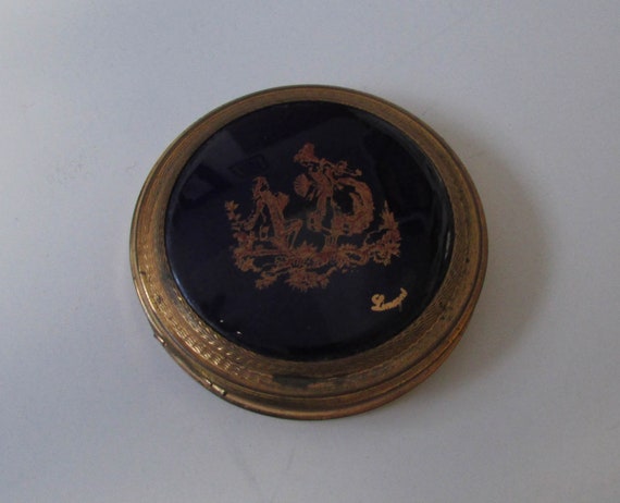 Vintage French Limoges Copper-on-Enamel Trinket/Ring … - Gem