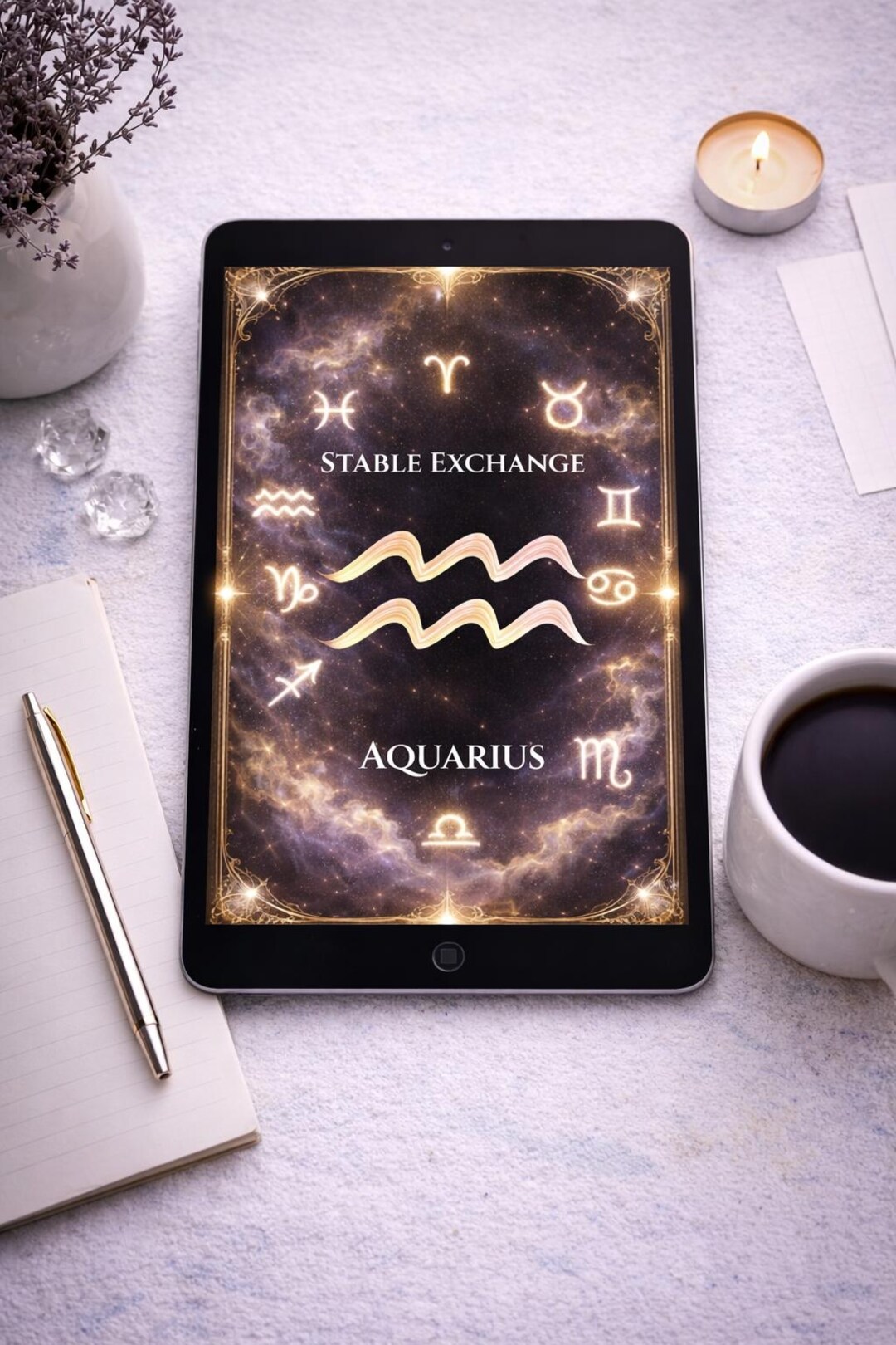 Aquarius Talisman “stable Exchange” – Phone Wallpaper • Abundance ...