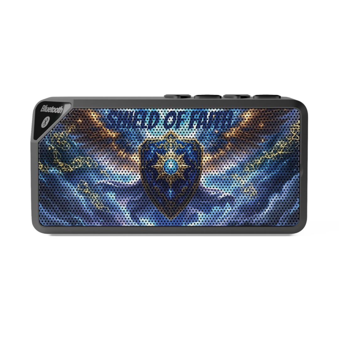 Cosmic Shield Artwork Speaker | Bluetooth Portable Music, Celestial ...