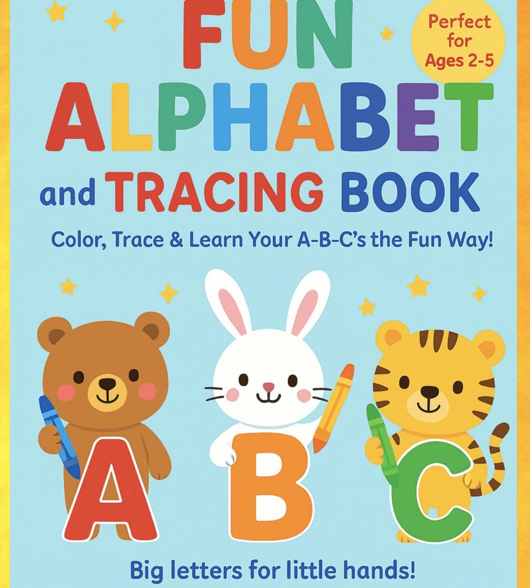 Alphabet Practice Worksheets A–Z | Letter Tracing & Coloring Book ...