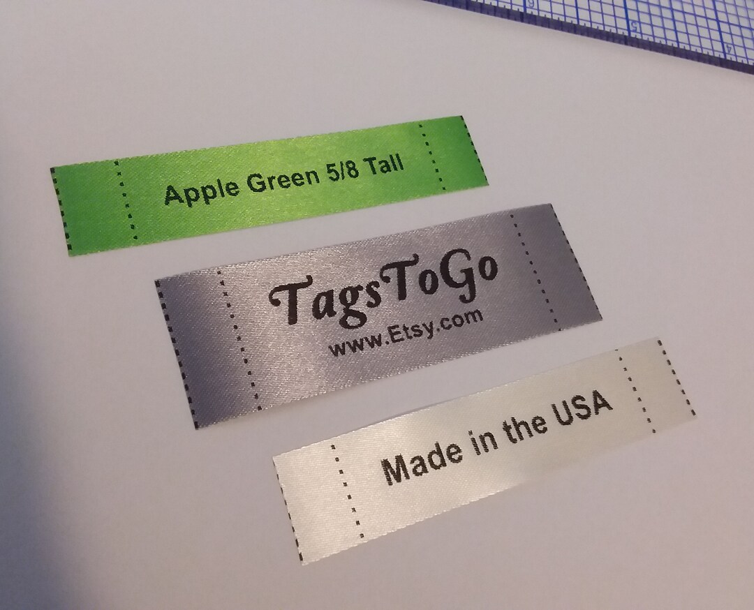 110 (+30 Free) Flat, End Fold, Clothing Labels, Garment Sewing Tags ...