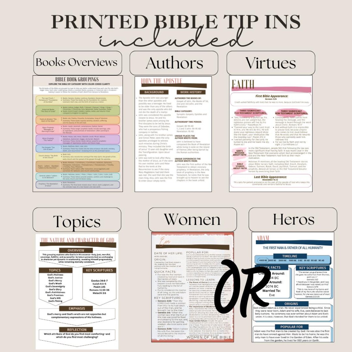 PRINTED Loaded Bible Study Bundle Kit | Bible Journaling Starting Set ...