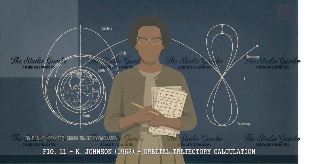 Katherine Johnson SVG PNG | Inventor Series | 1962 Orbital Mechanics ...