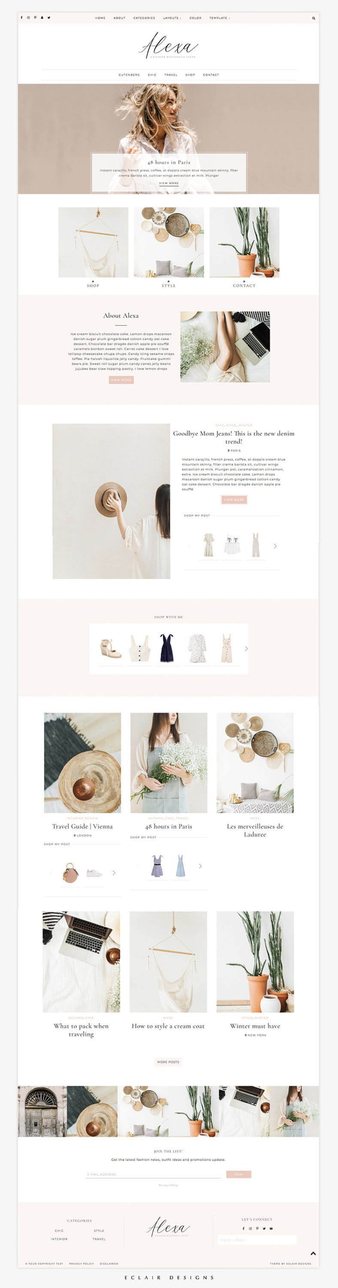 Alexa Wordpress Theme Wordpress Genesis Theme // - Etsy