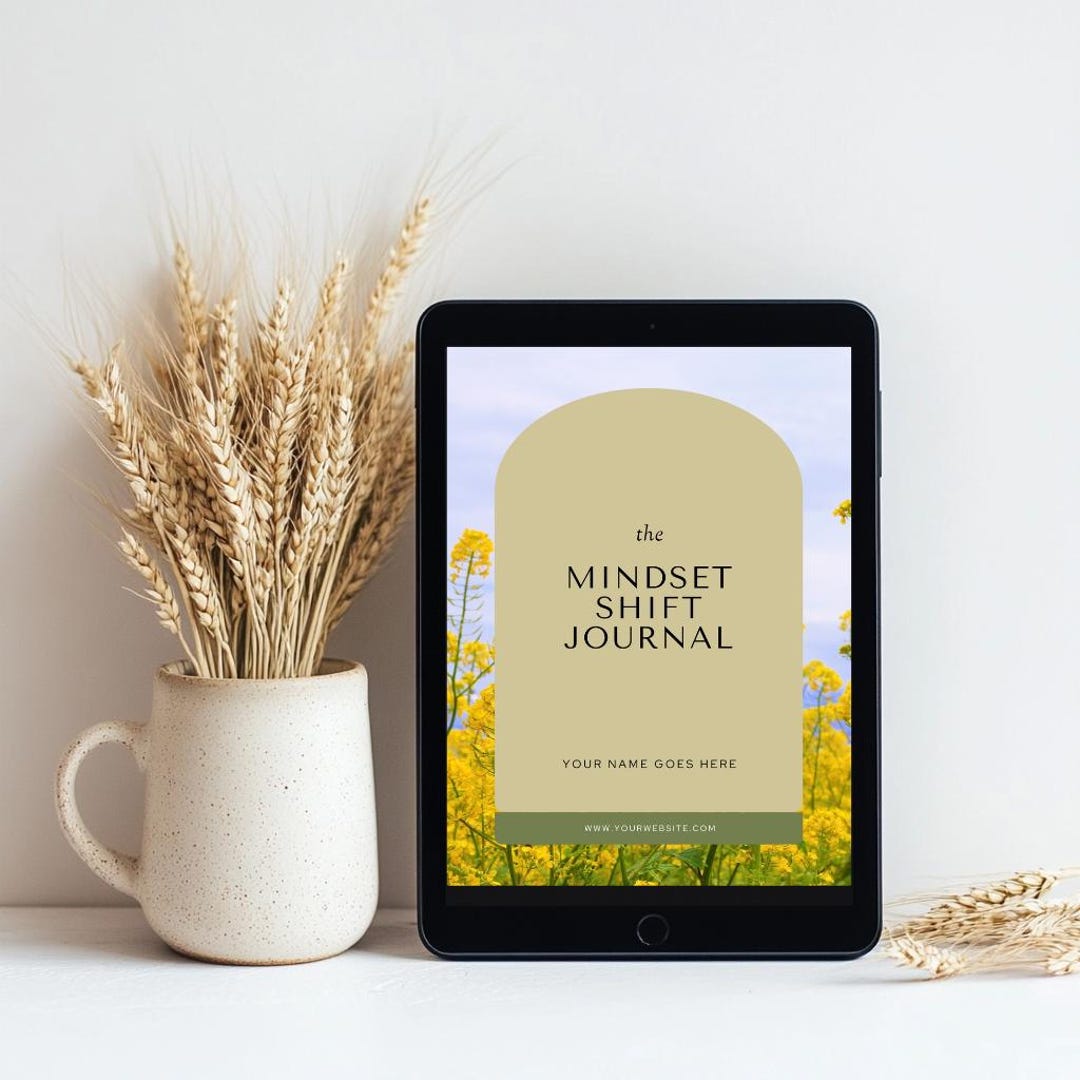 Mindset Shift Journal | Digital Download | Self Growth Workbook ...