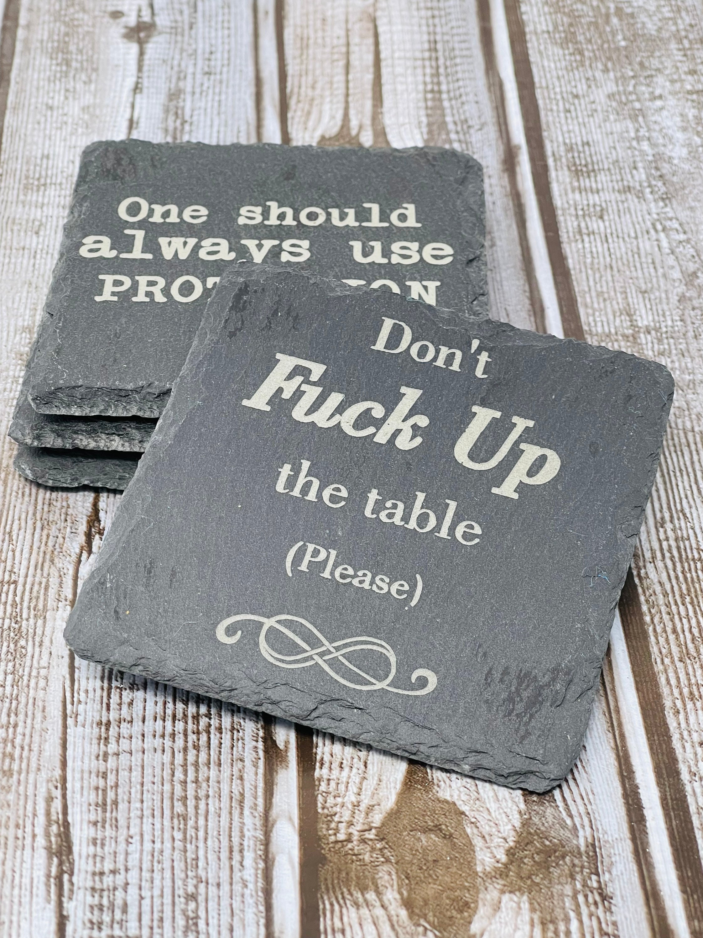 Laser Engraved Adult Humor Coasters - Etsy