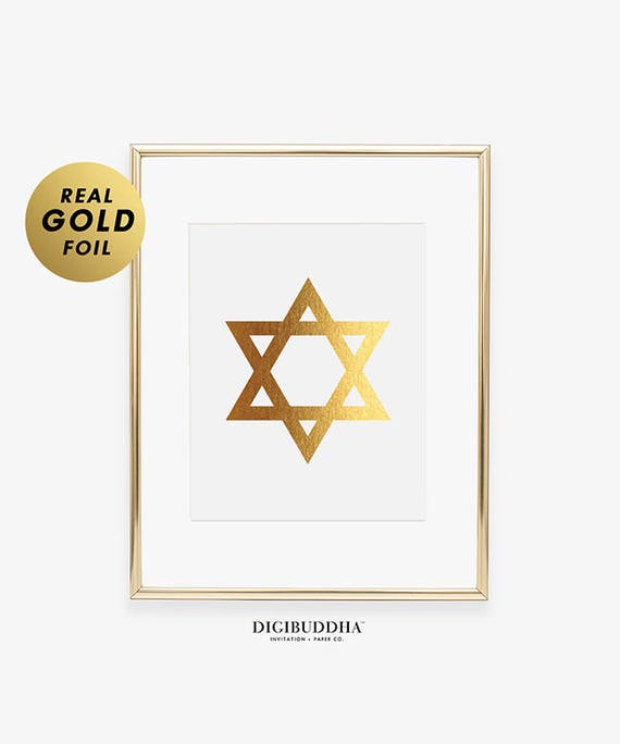 STAR OF DAVID Bat Mitzvah Religious Ceremony David Poster Holiday Party ...