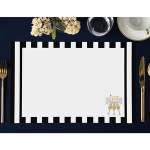 Congrats Grad Champagne Paper Placemats, Graduate 2023 Decoration ...