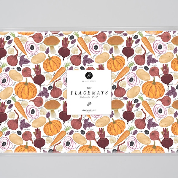 Paper Thanksgiving Placemats - Etsy