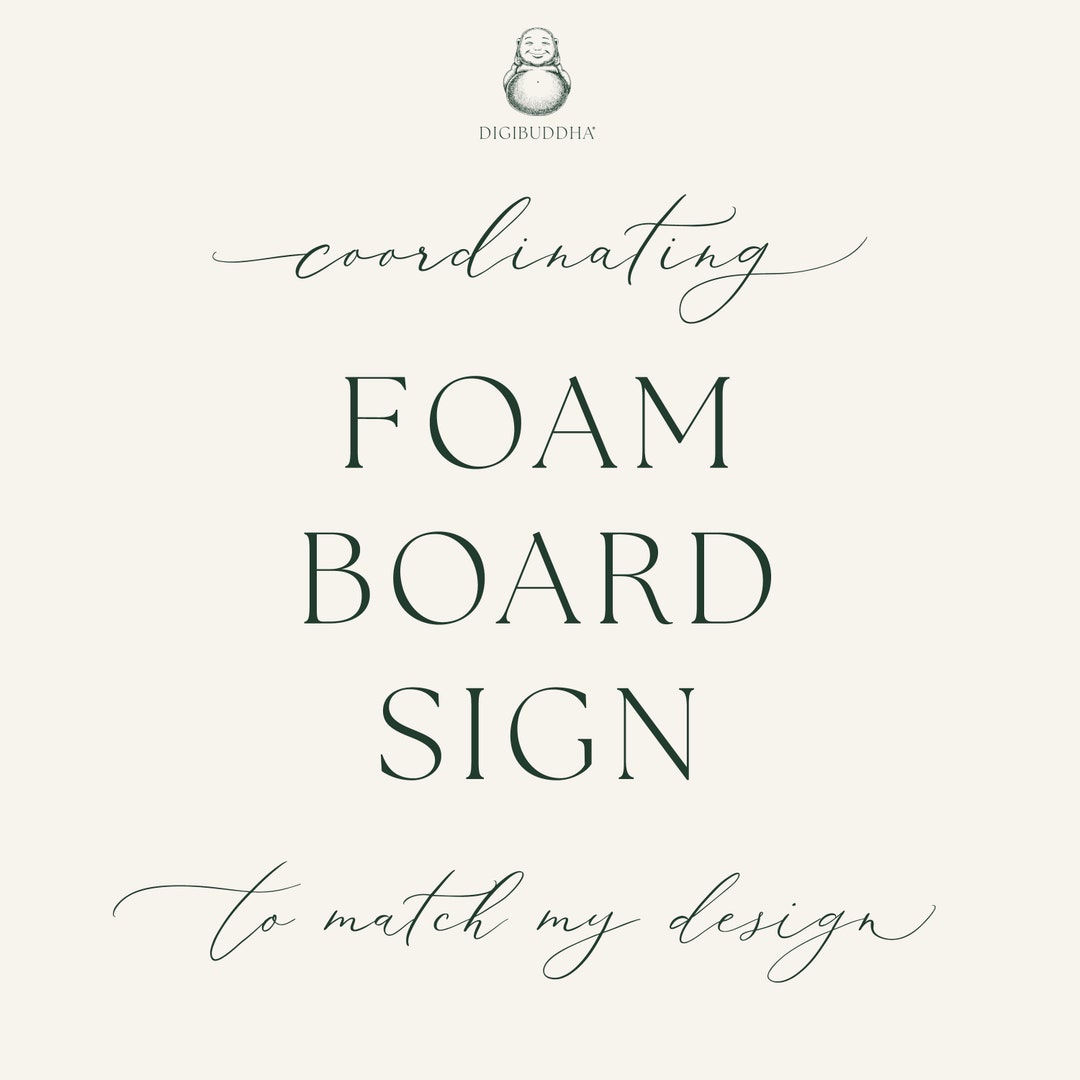 Foam Board Welcome Sign, Coordinating Welcome Sign, Large Printed Foam ...