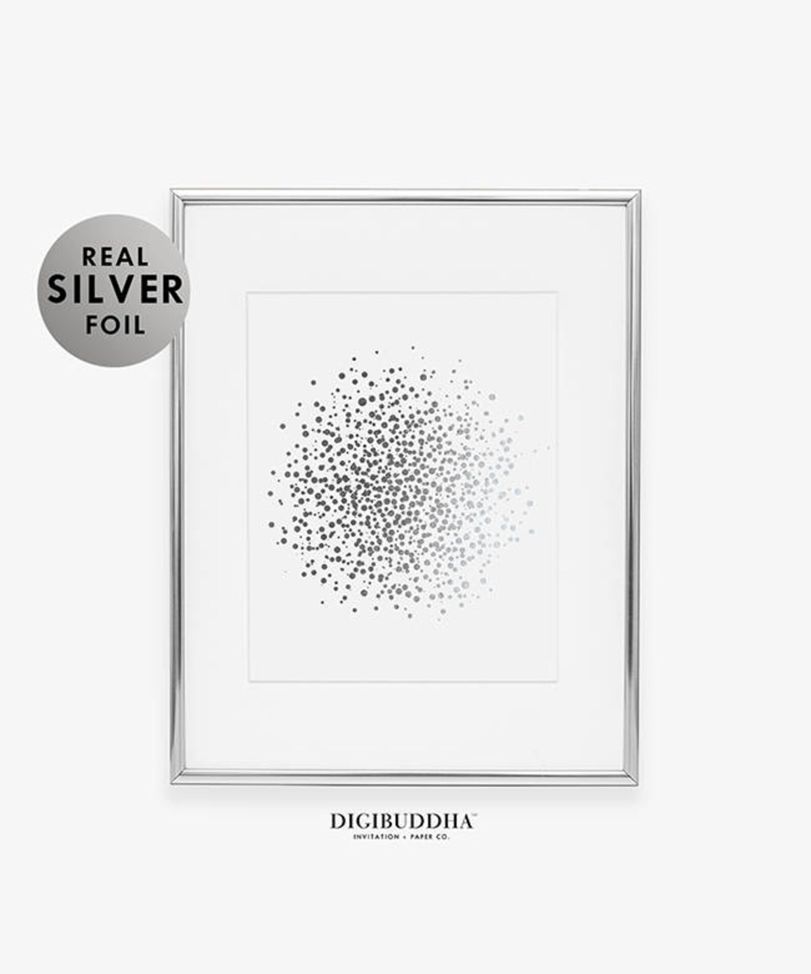 Cluster of Dots Gold Silver or Rose Gold Foil Print Dot Poster | Etsy