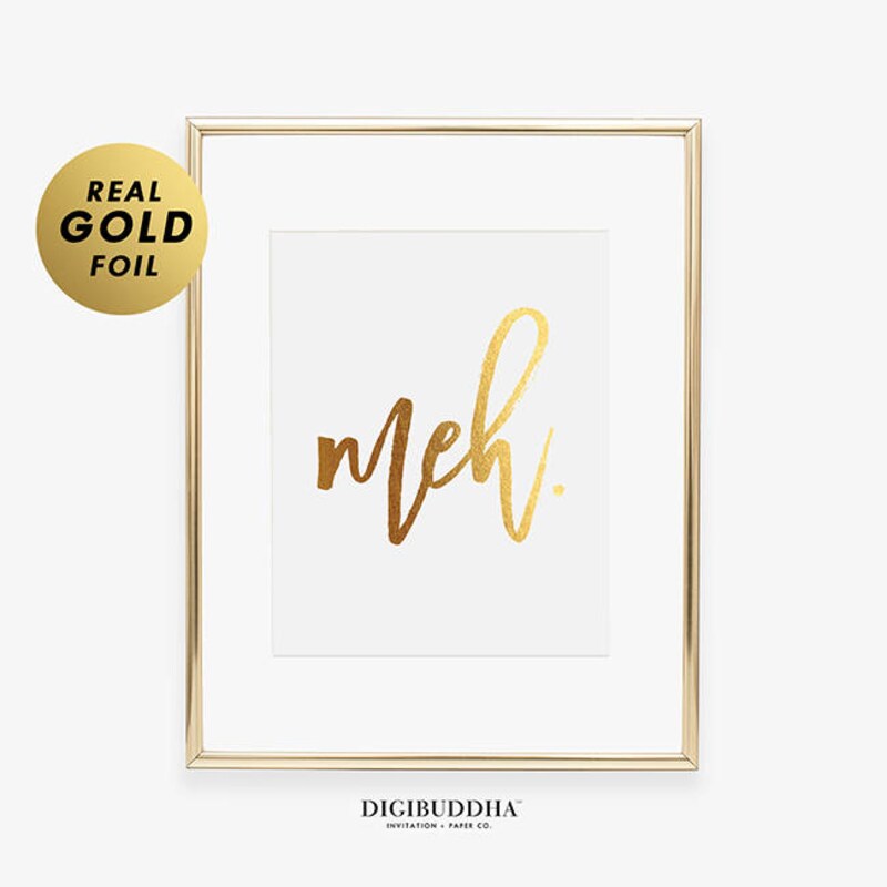 Meh Print - Etsy