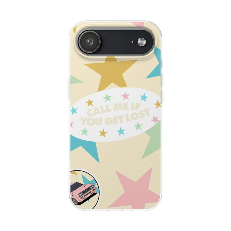 Phone Case Pastel Stars Call Me Protective Flexi Case - Etsy