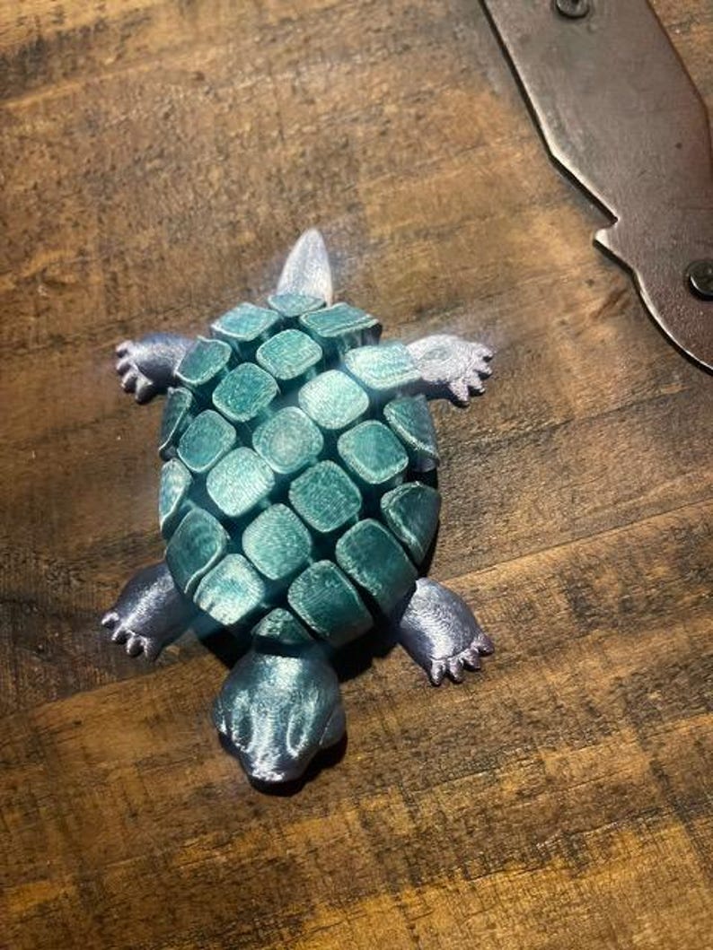 Articulated Turtle Fidget Toy: Calming Sensory Play - Etsy