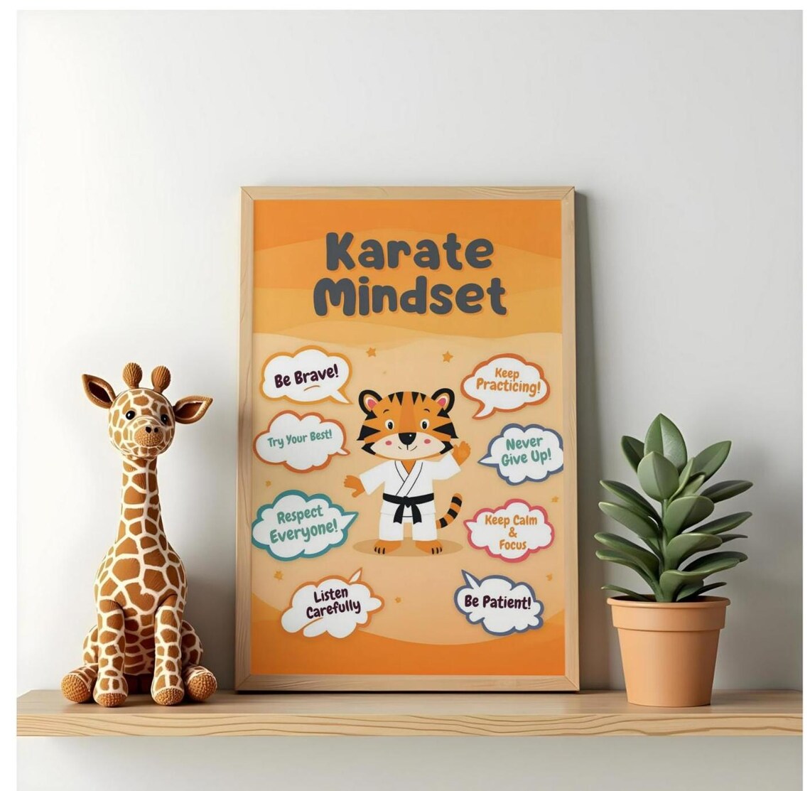 Kids Karate Poster | Dojo Decor, Confidence & Discipline (digital ...