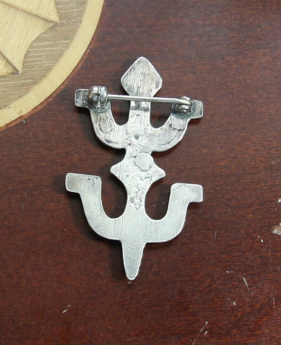 Silver Brooch Navajo style. - Gem