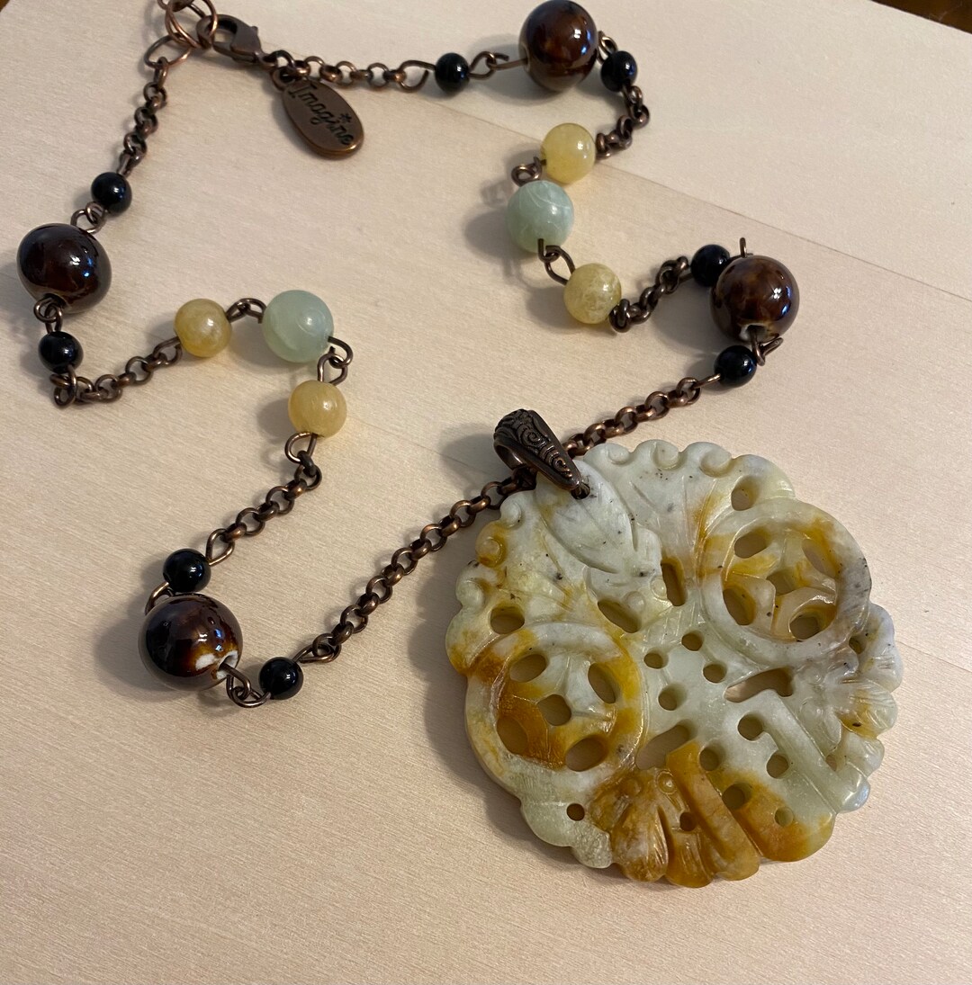 Jade Talisman Necklace. - Etsy