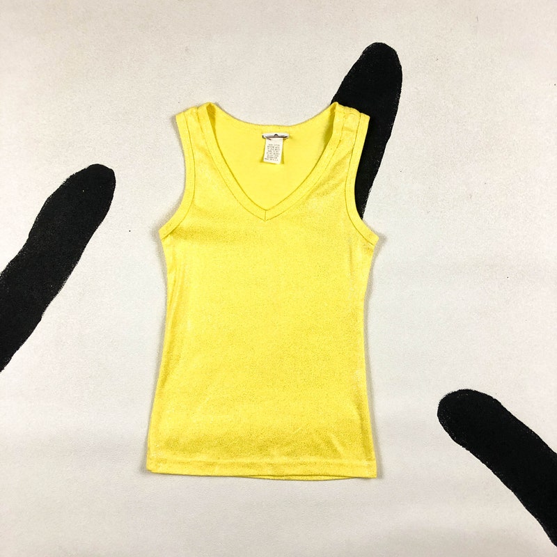 Yellow Tank Top - Etsy