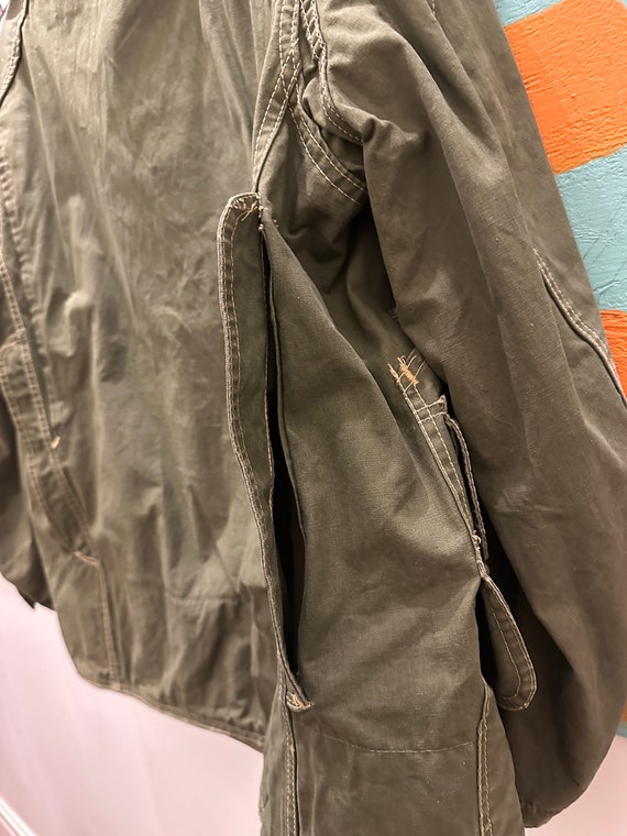1950s Sears Field Master Olive Green Hunting Jacket /… - Gem