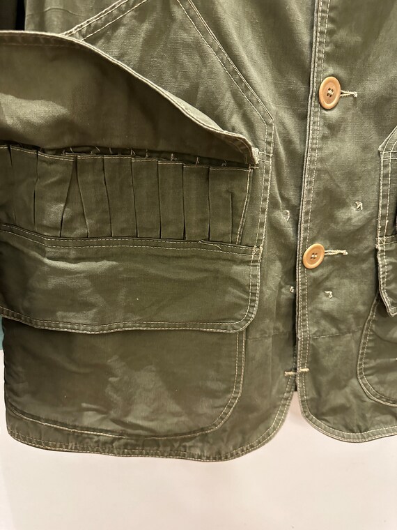 1950s Sears Field Master Olive Green Hunting Jacket /… - Gem
