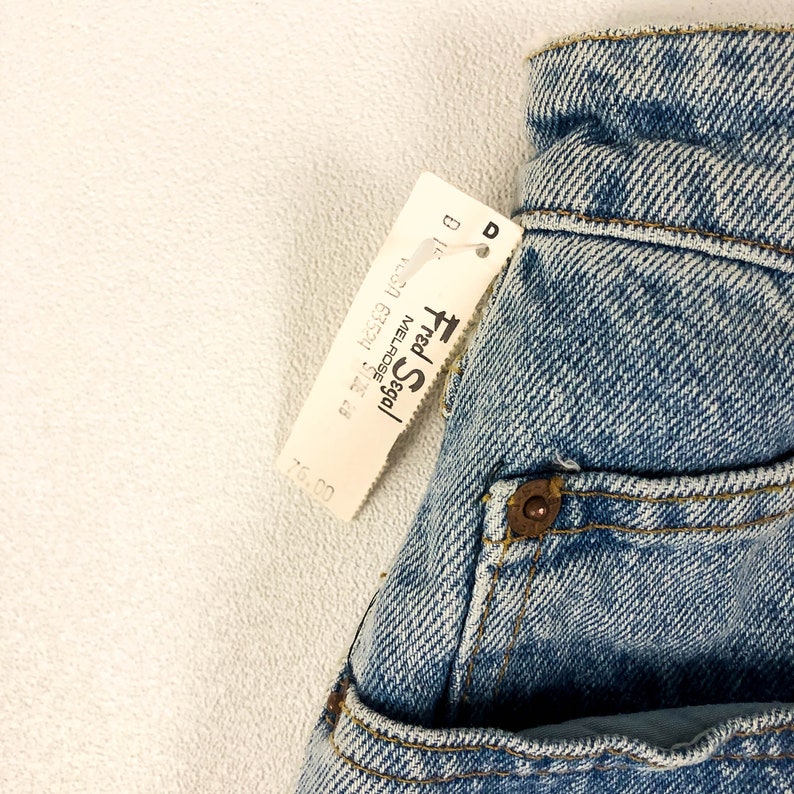 90s Blue System Denim Mini Skirt / Deadstock / Fred Segal / Jean Skirt ...
