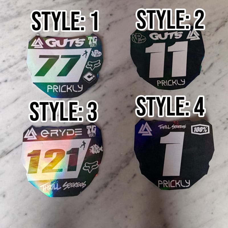 White Odi Plate Decal - Etsy