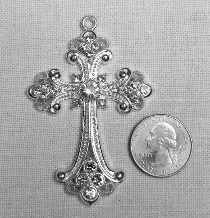CROSS Pendant One Christian Cross Pendant Silver and - Etsy