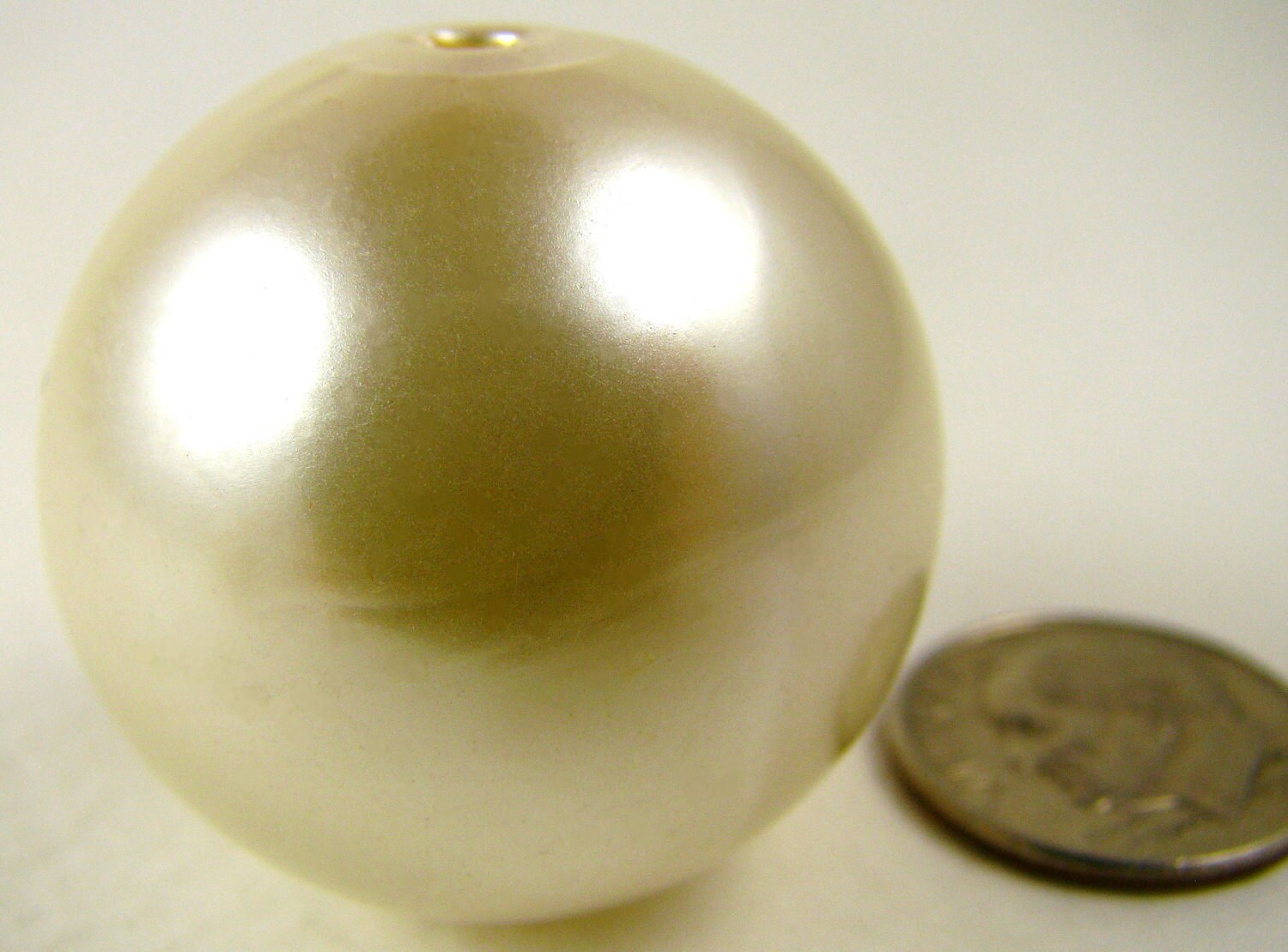 Big Pearls 6 Huge Pearls IVORY WHITE Pearls 6 Faux Pearls - Etsy