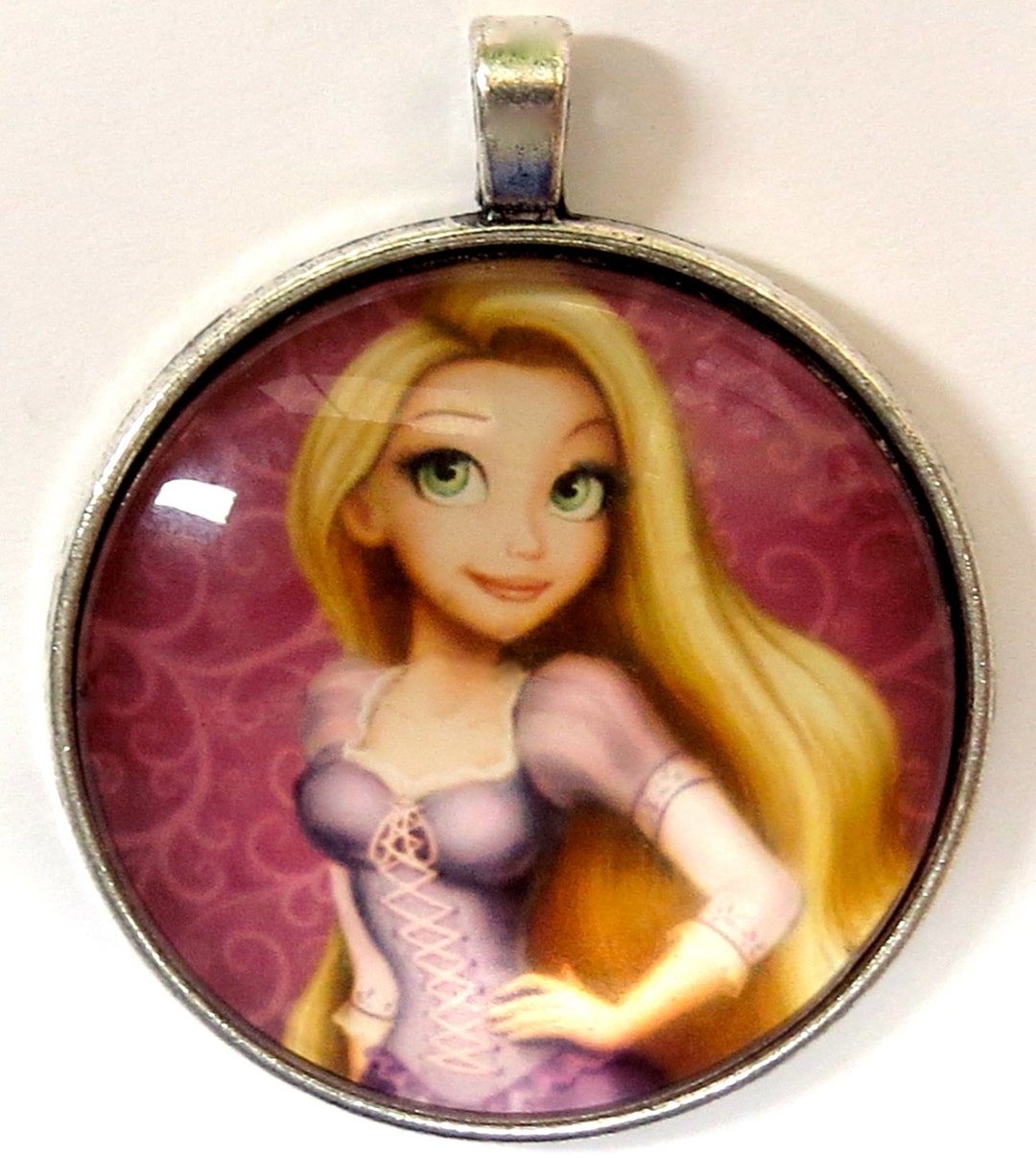 Rapunzel Pendant, Princess Pendant, Bubblegum Jewelry, 43mm - Etsy