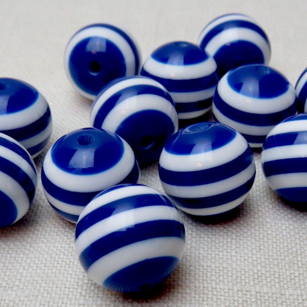 Blue White Beads - Etsy