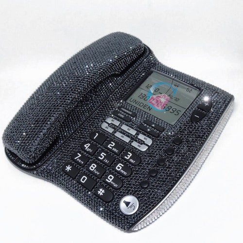 Bling and Sparkly Pink OFFICE / DESK PHONE to Ensure a Good - Etsy