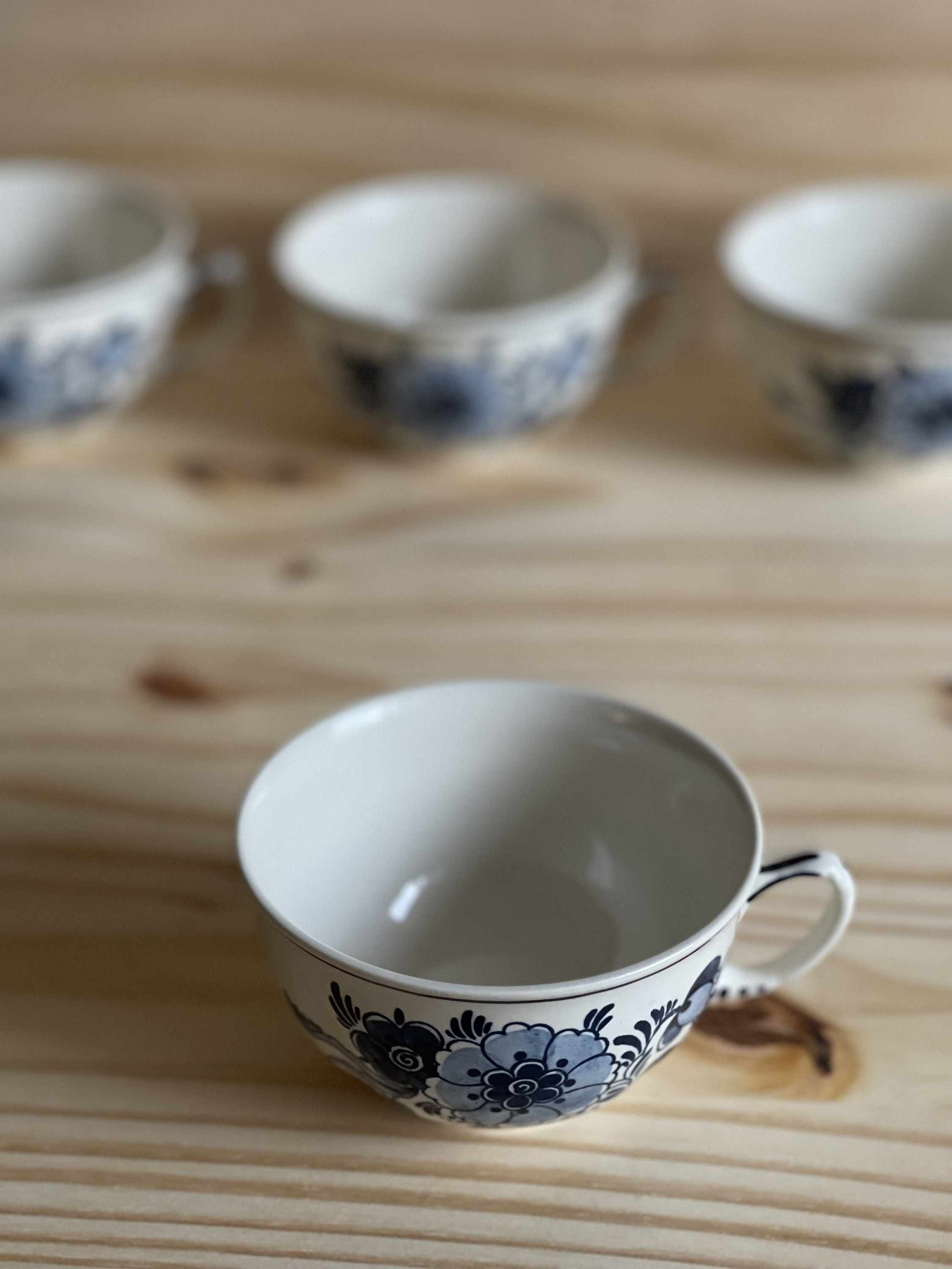 VINTAGE ROYAL GOEDEWAAGEN Blue Delft Handmade Holland Set of Four - Etsy