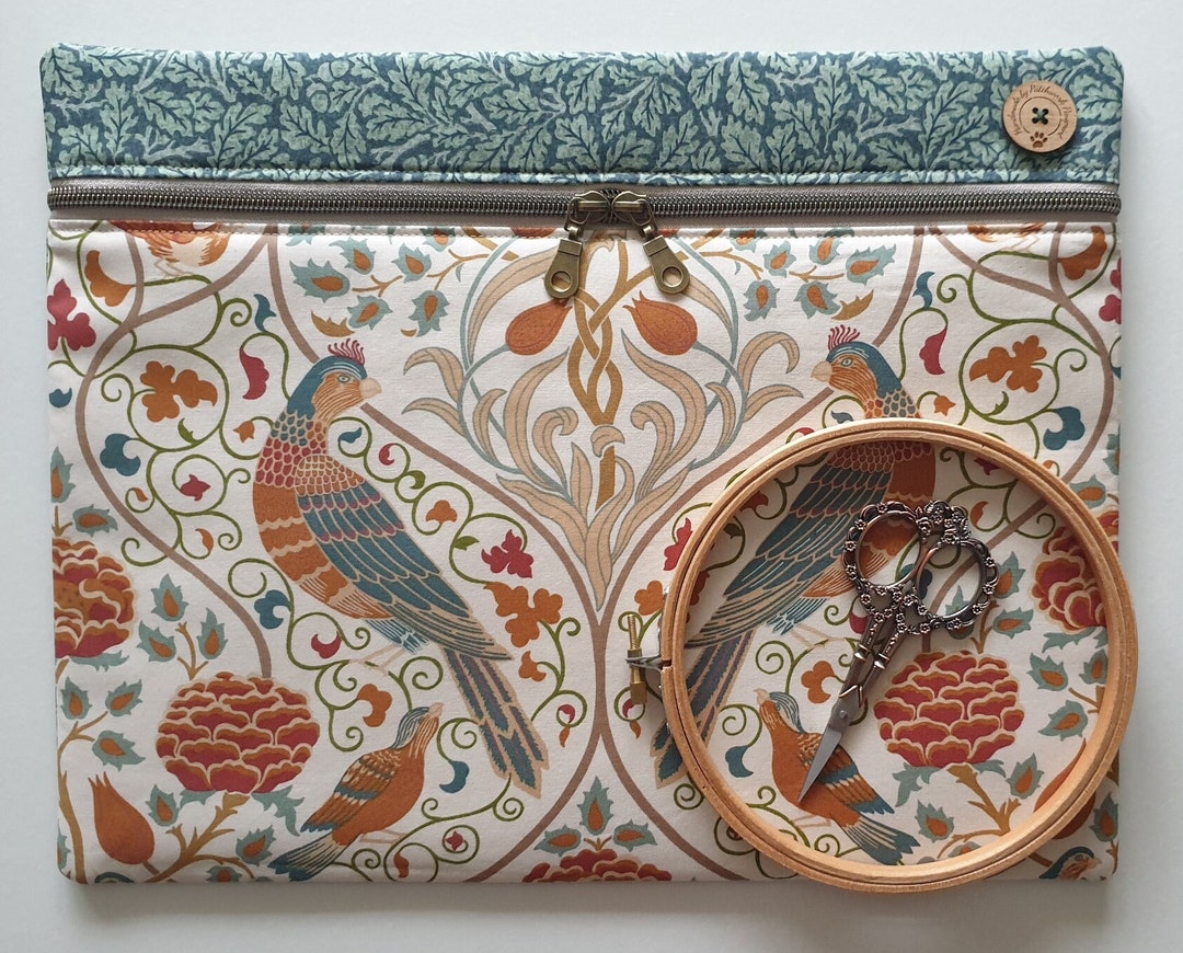 William Morris 'seasons' Project Bag With 2-way Zip. Softly Padded ...
