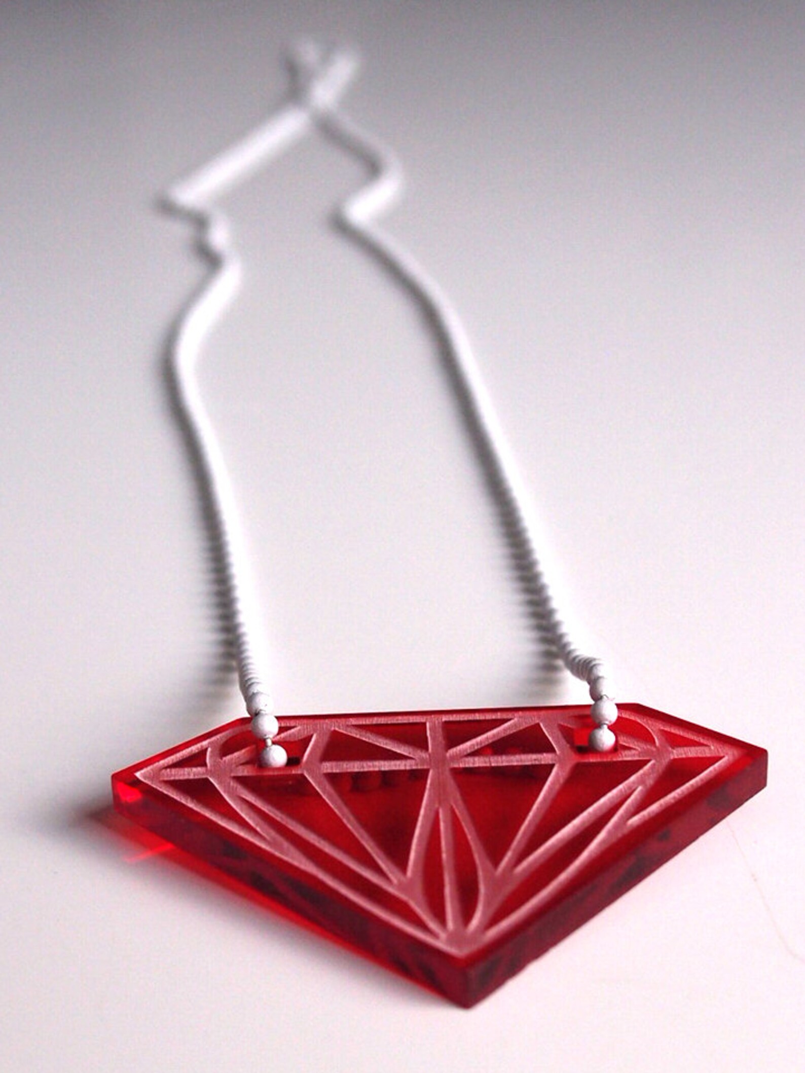 Diamond Necklace - Acrylic - Etsy