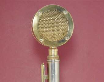 Vintage Gold Microphone - Etsy