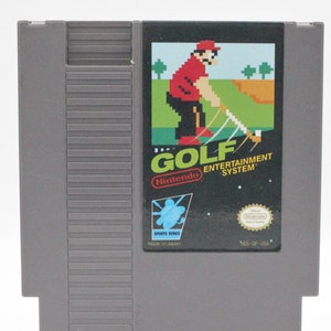 Vintage Nintendo Golf Video Game Cartridge Original NES 8-bit Console ...