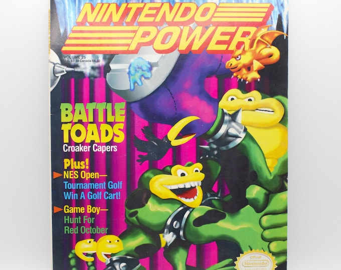 Nintendo Power 1991 Issue Battle Toads RC Pro-am Spy Hunter NES Open ...