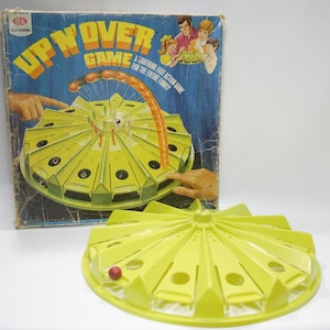 Vintage 1970 up N' Over Game in Box Gameboard Ideal Toys 1970s - Etsy