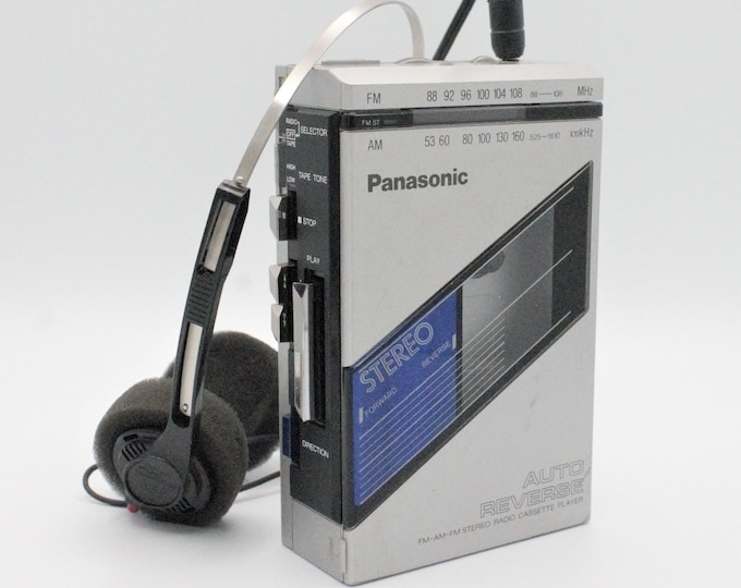 Vintage 1980s Panasonic Cassette Player Personal Stereo Am-fm Radio ...