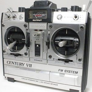 Vintage Radio Control Century VII PCM RC Set With 4 Servos Setup Flying Model Aircraft ...