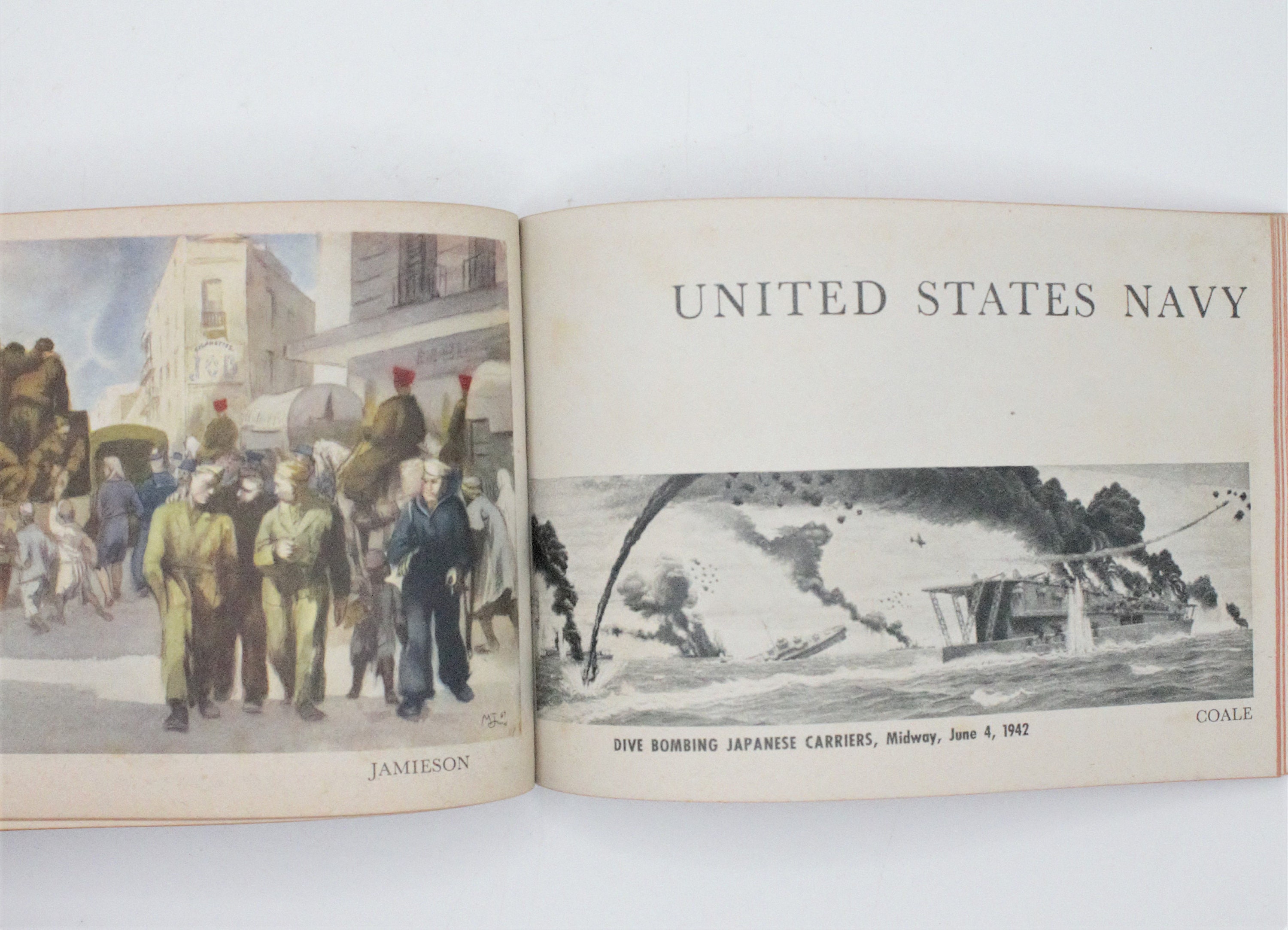 Vintage 1940s GI Sketch Book Real Soldier Trench Art Prints WW II ...
