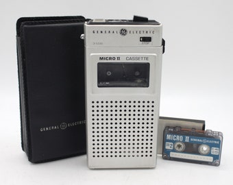 Vintage 1980s Panasonic Micro Cassette Tape Recorder Built in ...