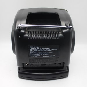 Vintage 5 B&W TV Mini Portable Tube Television Set AM/FM Radio Receiver ...