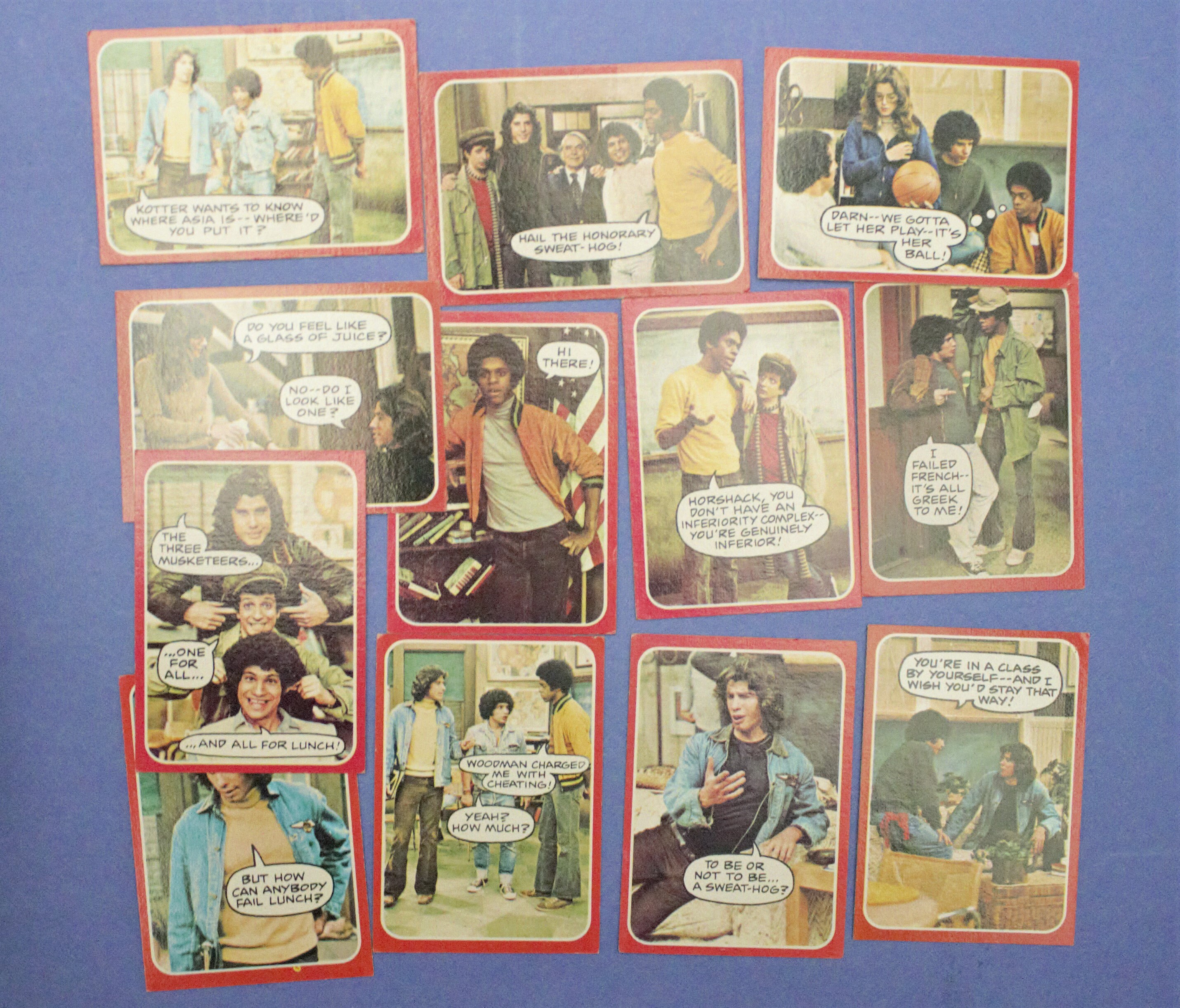 Vintage 1976 Sweat-hogs Welcome Back Kotter Collector Cards - Etsy